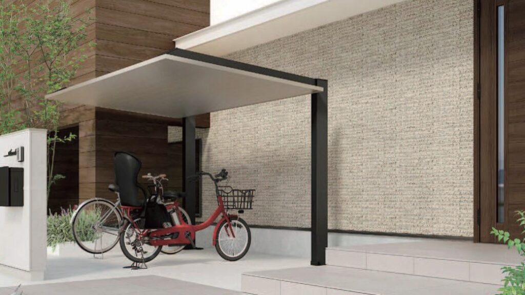 駐輪場の必要寸法 - 高槻市 外構・エクステリア・庭まわり工事｜uchi+SOTO（うちぷらすそと）